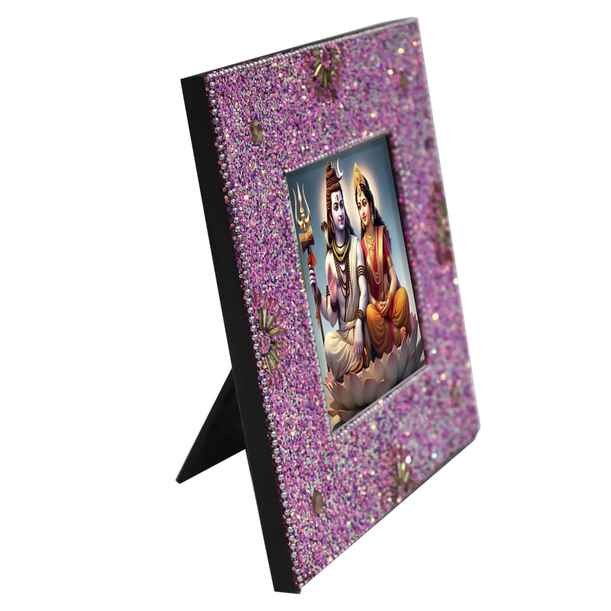 Handcrafted Lord Shiva & Parvati JI Photo Frame-TH-5696 – treasurehuntIn